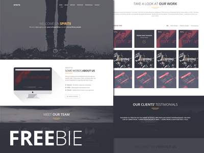 15+ Best One Page Website PSD Templates For Web Designers - 365 Web ...