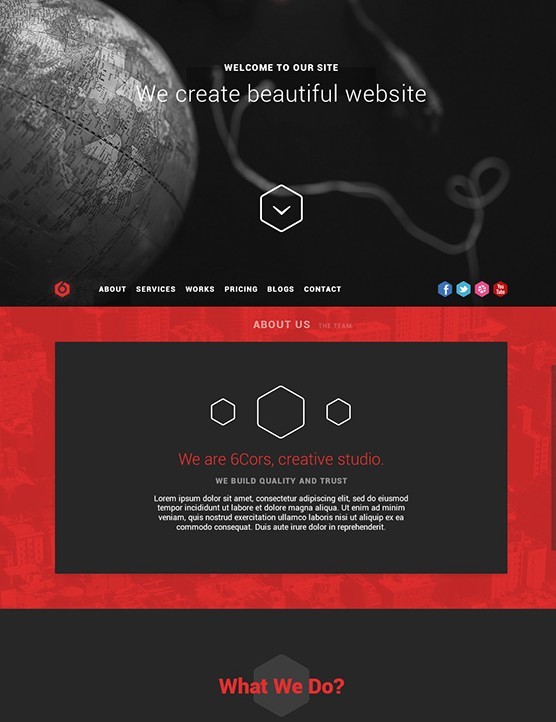 15+ Best One Page Website PSD Templates For Web Designers - 365 Web ...