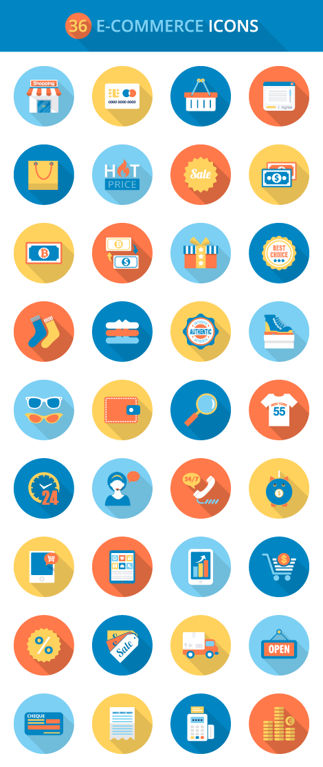 50+ Best Shopping and E-Commerce Icon Sets (Updated For 2022) - 365 Web ...