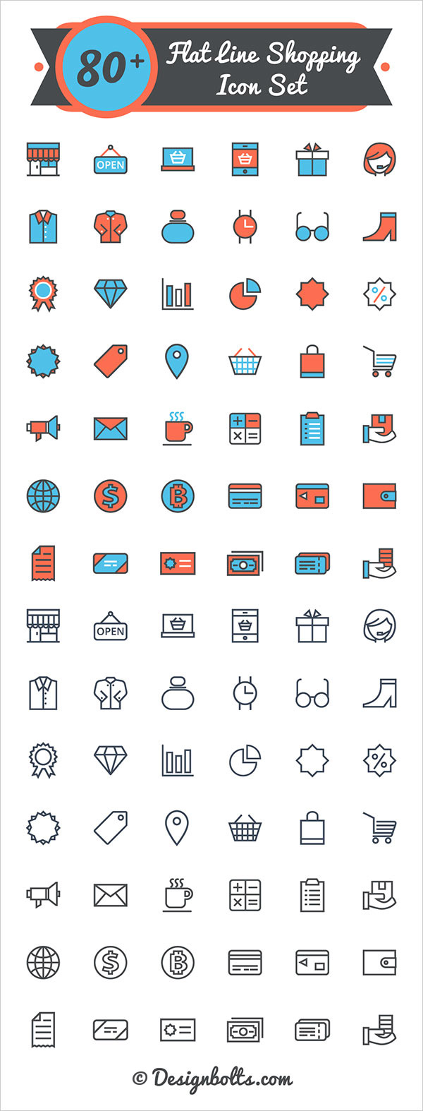 50+ Best Shopping and E-Commerce Icon Sets (Updated For 2022) - 365 Web ...
