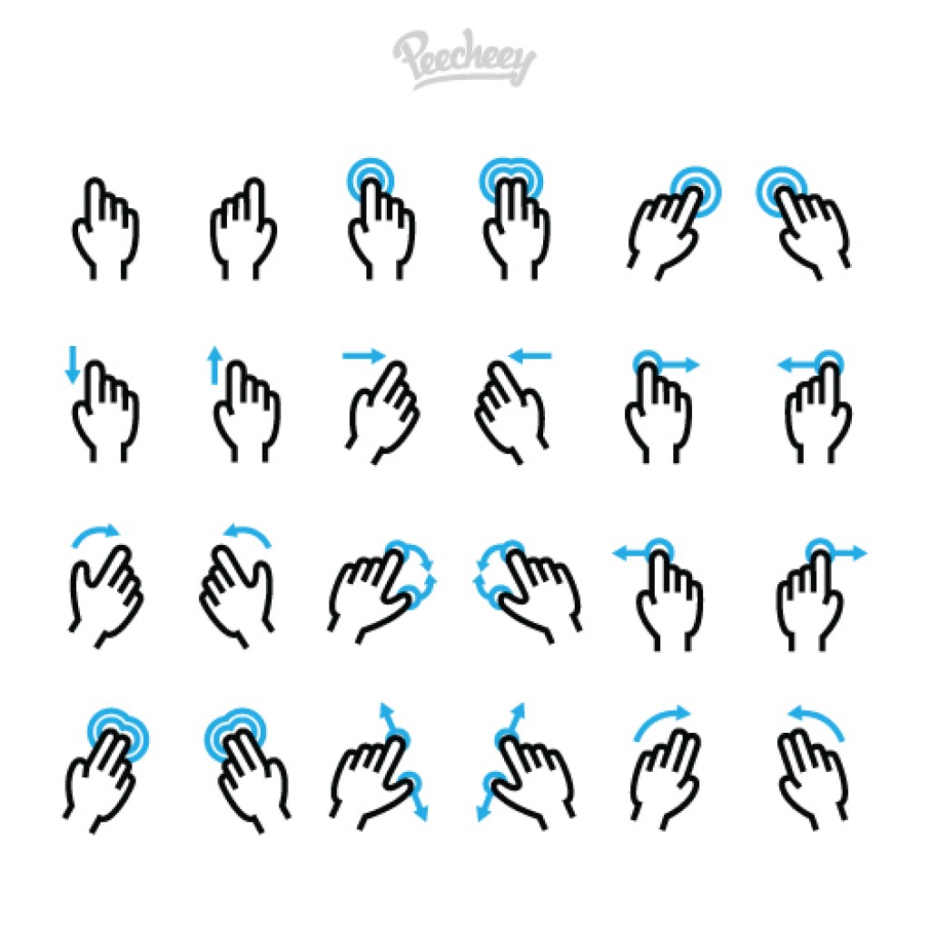 20 Best Free Touch Gesture Icon Packs (2021 Update) - 365 Web Resources