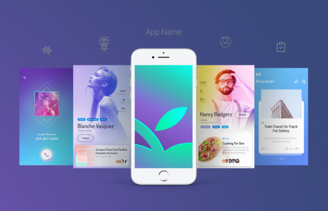 40+ Free Elegant App Screen Mock-ups For Mobile App Designers (2022 ...